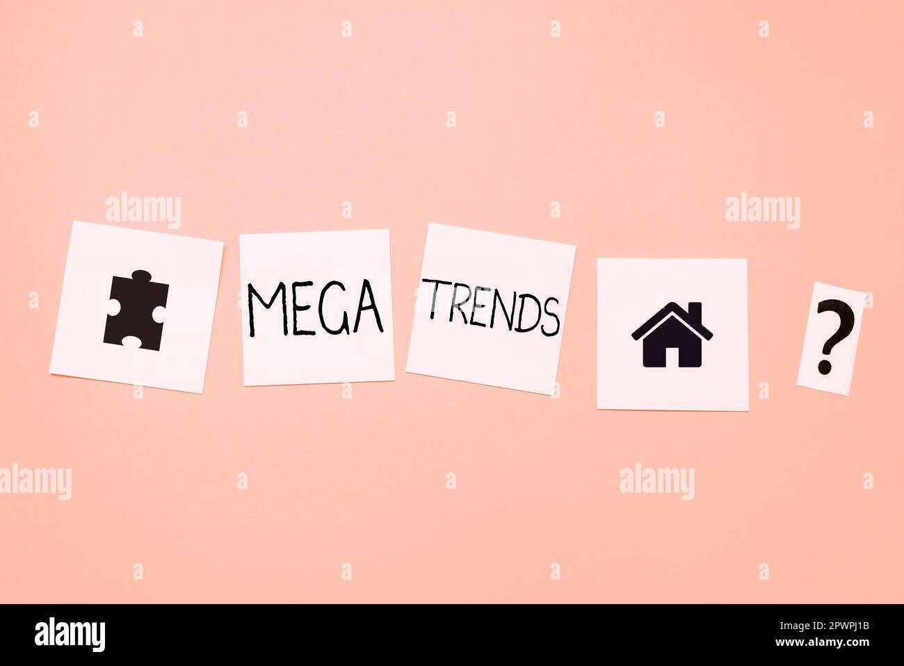 Inspiration showing sign Mega Trends, Word Written on powerful ...