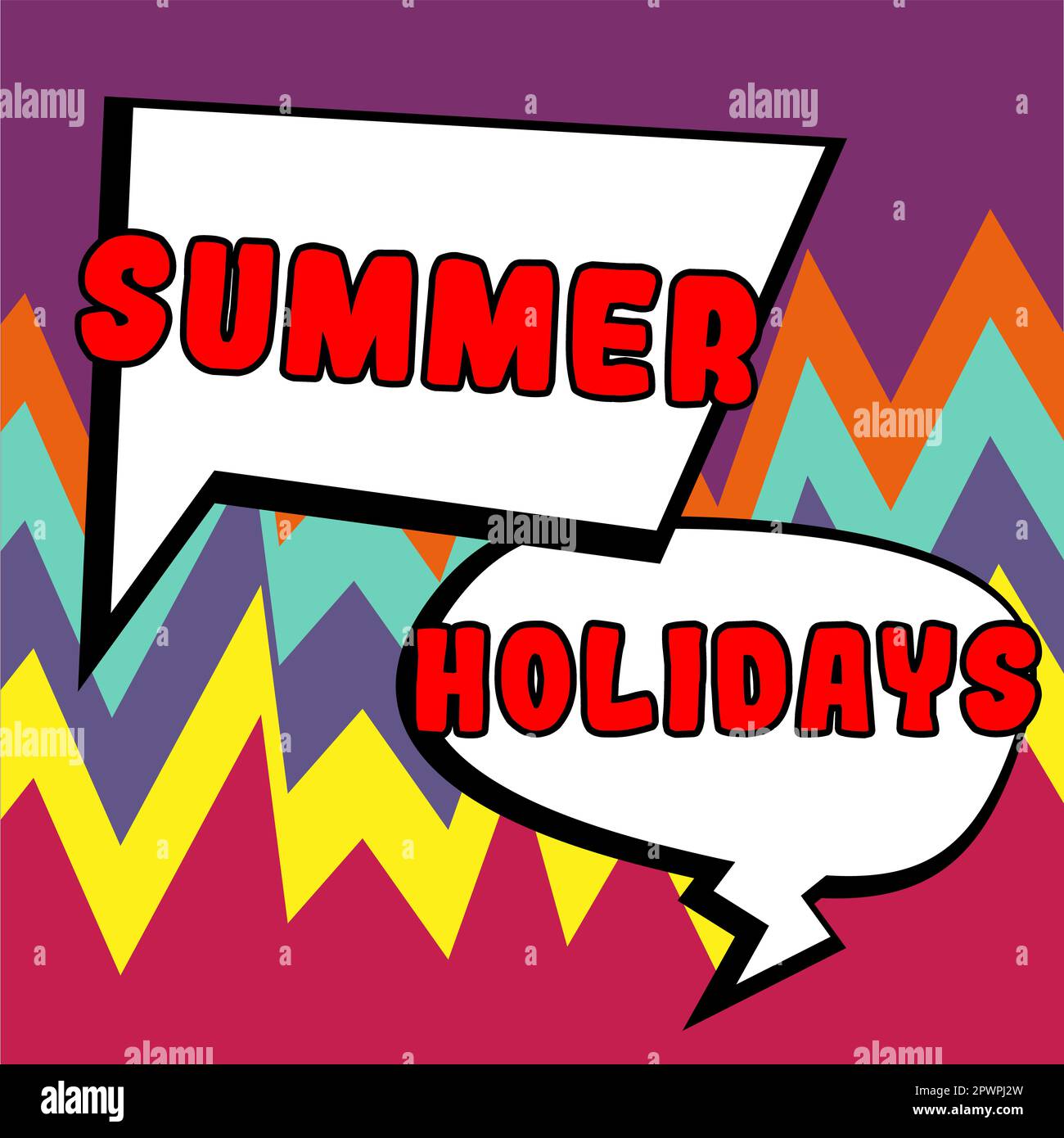 Sign displaying Summer Holidays, Word Written on Vacation during the ...