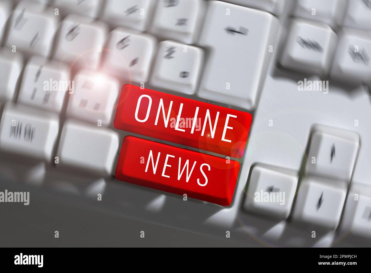 Hand writing sign Online News, Internet Concept information about ...