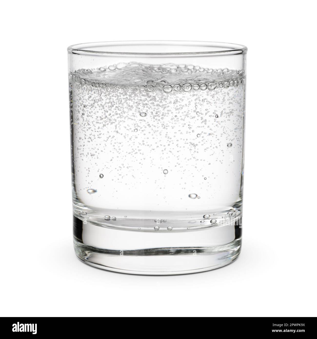 Glass of mineral sparkling water isolated on white background Stock Photo - Alamy