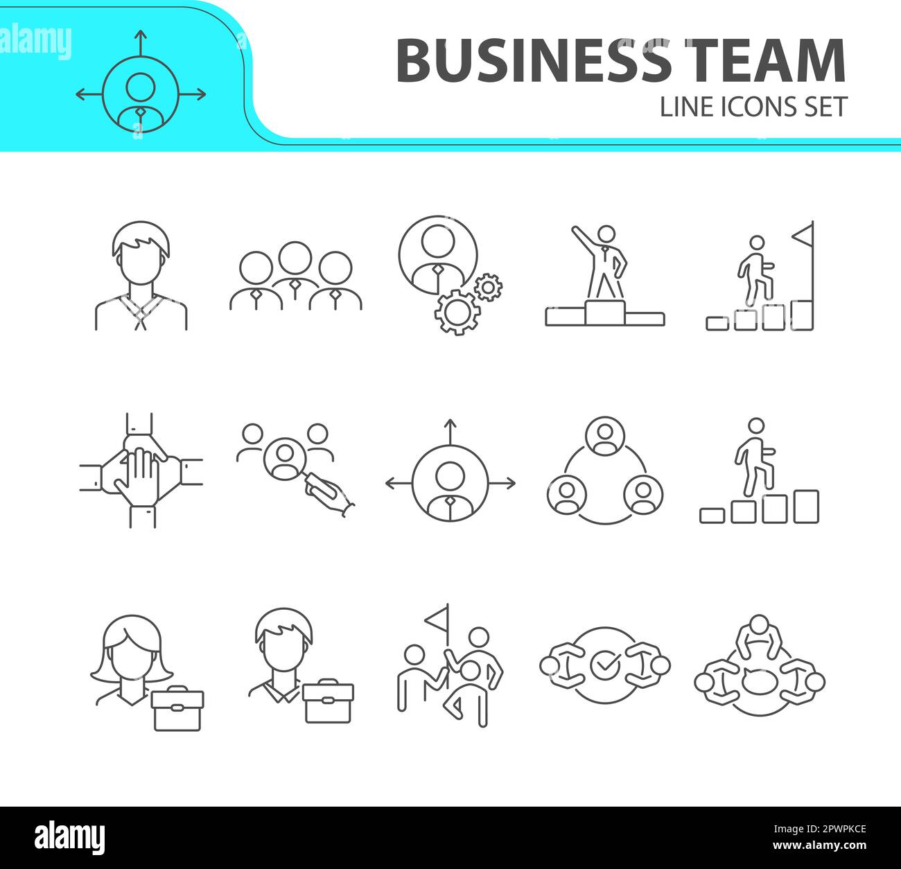 Business team icons Stock Vector Image & Art - Alamy