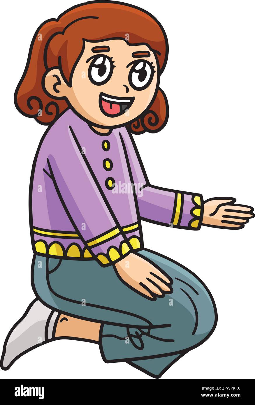 Happy Mother Cartoon Colored Clipart Illustration Stock Vector Image ...