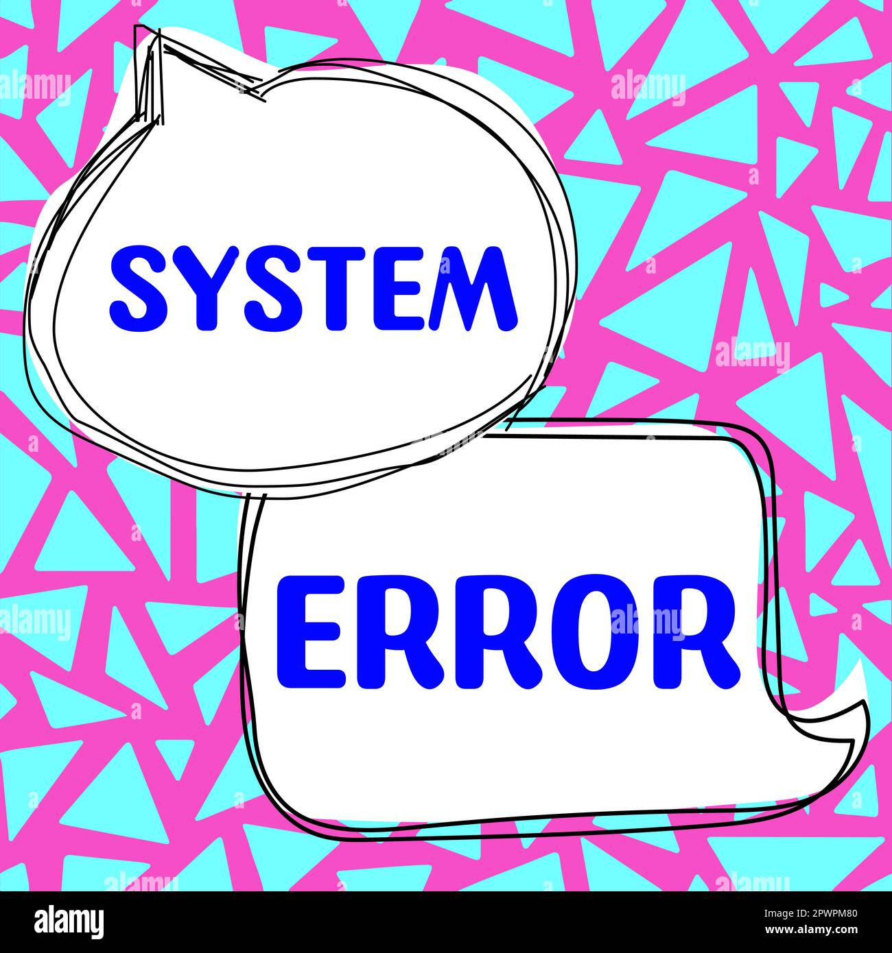 Conceptual display System Error, Conceptual photo Technological failure ...