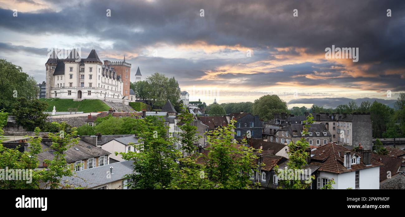 a view of the castle of Pau in France Stock Photo - Alamy