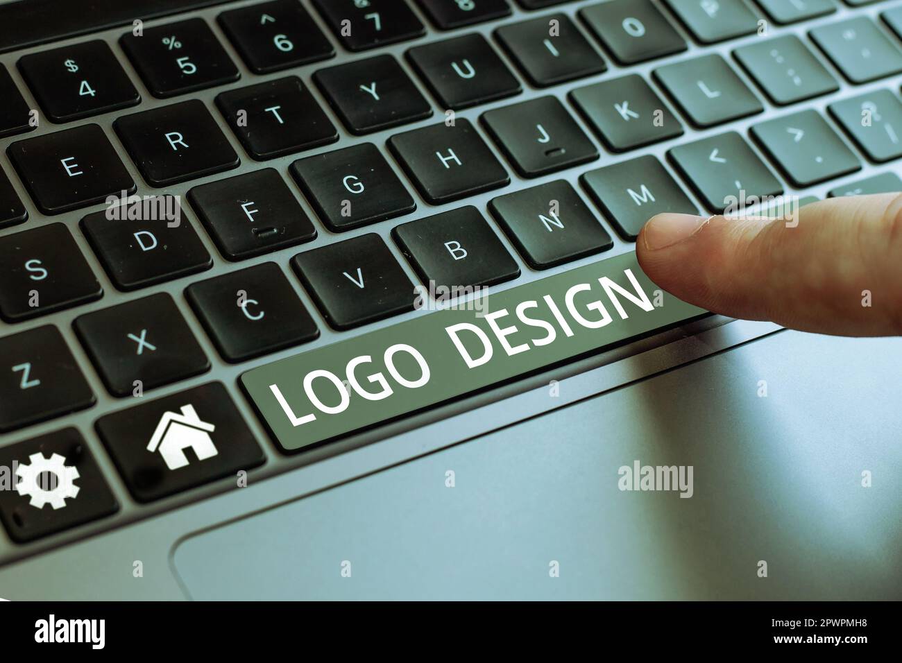 Handwriting text Logo Design, Business idea a graphic representation or ...