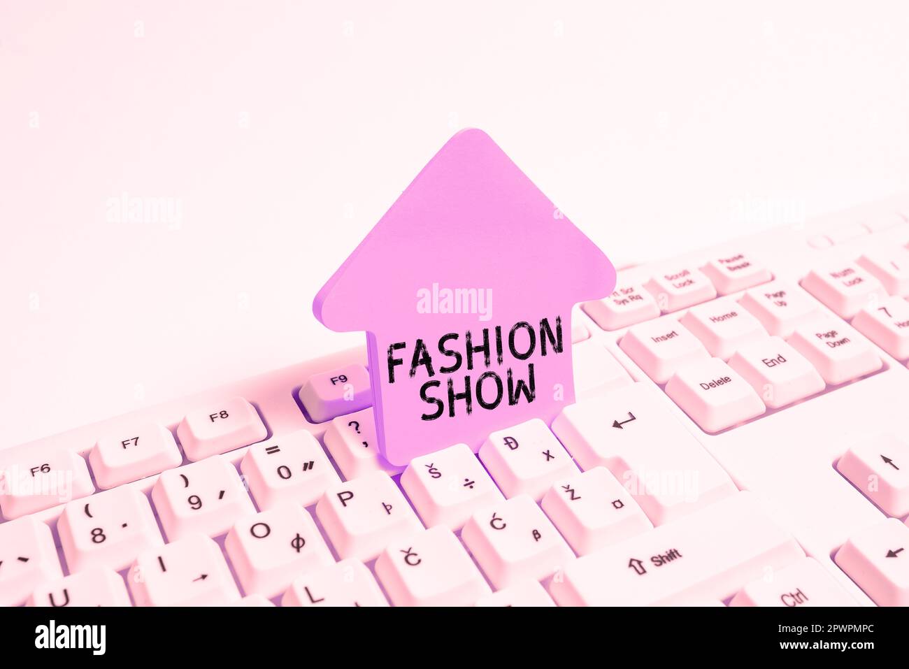 Handwriting text Fashion Show, Business showcase exibition that ...
