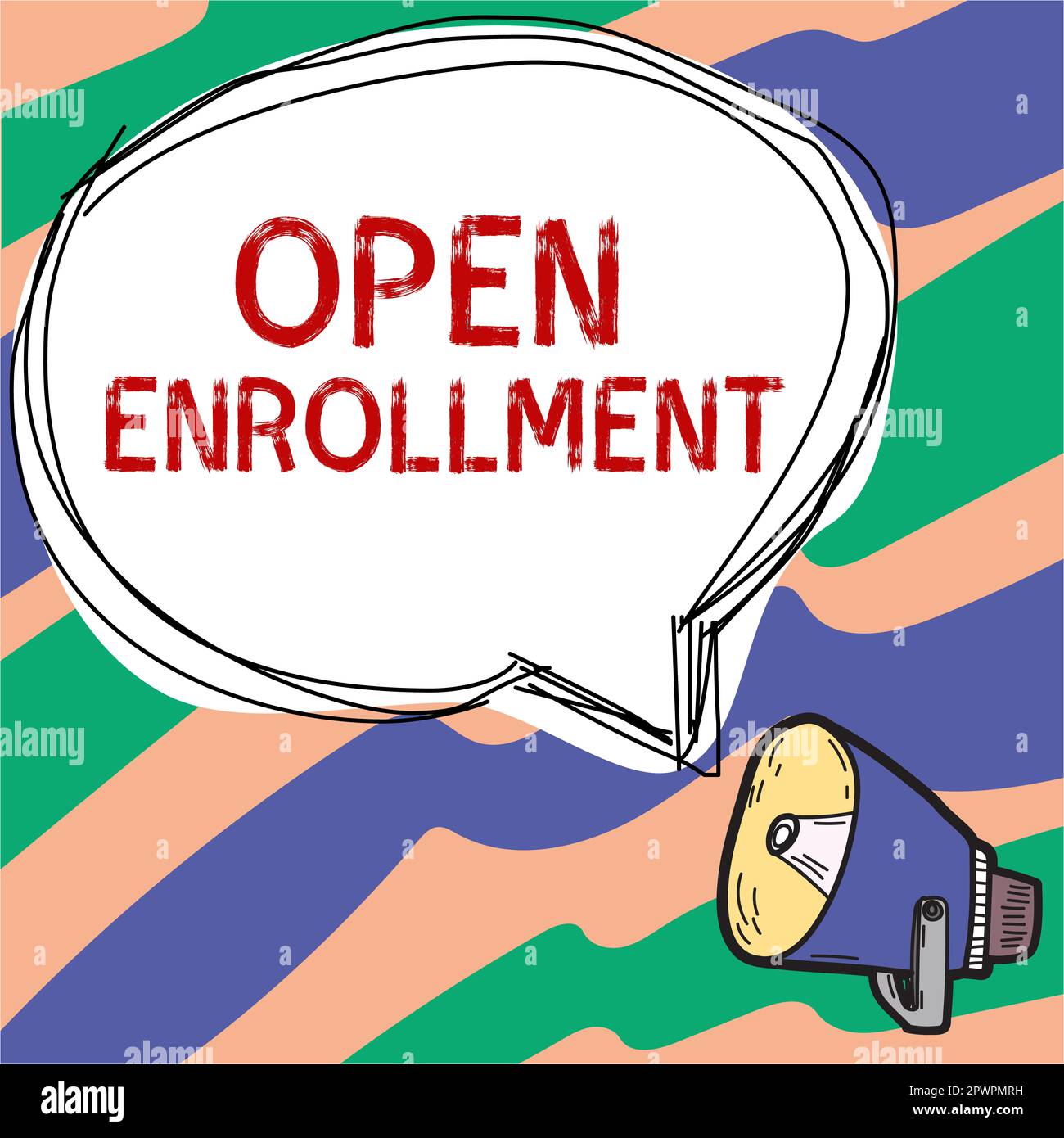 Text showing inspiration Open Enrollment, Concept meaning The yearly ...