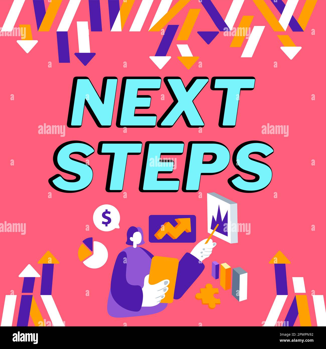 Inspiration showing sign Next Steps, Business showcase numper of process going to be made after ...