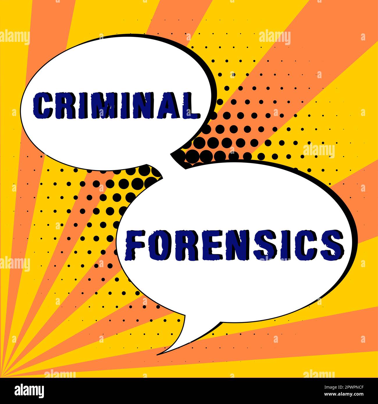 Sign displaying Criminal Forensics, Concept meaning Federal Offense ...