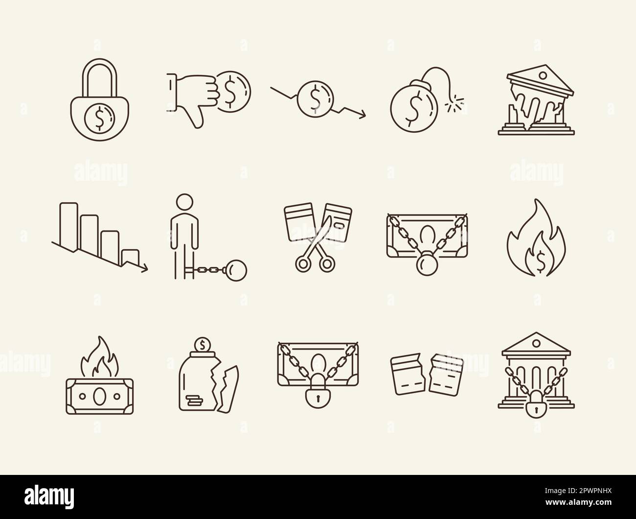 Financial crime icons Stock Vector Image & Art - Alamy