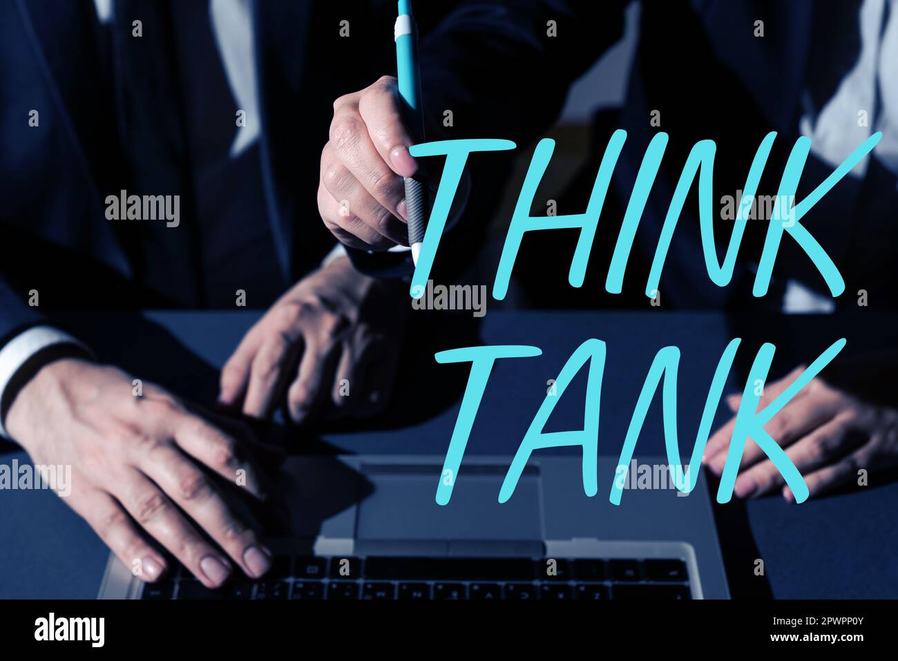 Text sign showing Think Tank, Concept meaning Thinking of Innovative ...