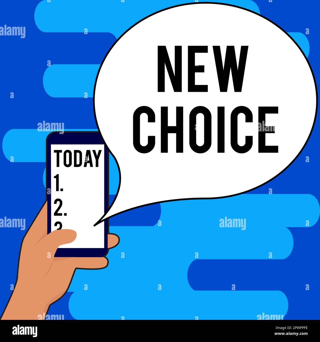 Text showing inspiration New Choice, Business overview having lot of ...