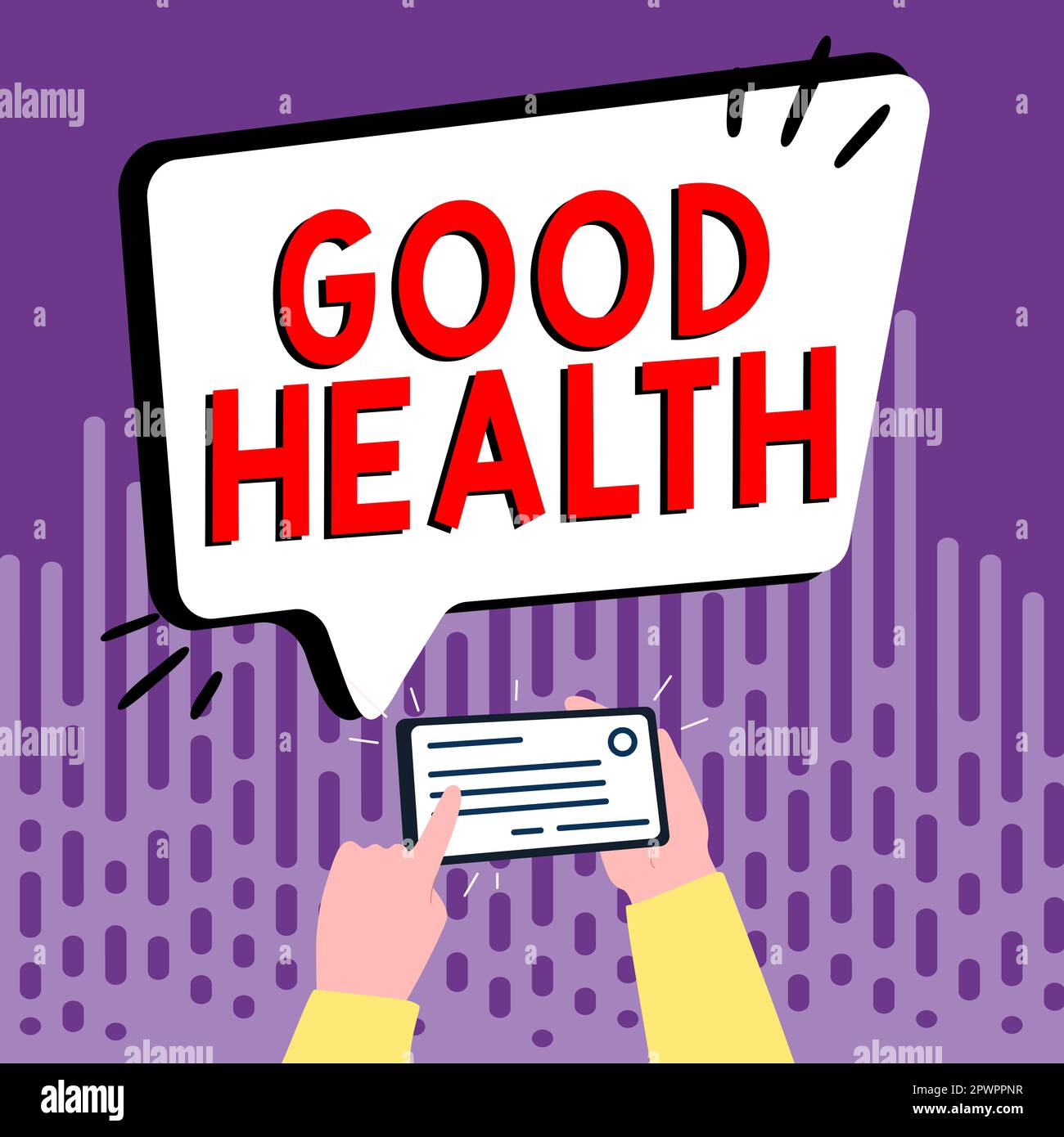 Text sign showing Good Health, Business showcase state of being ...