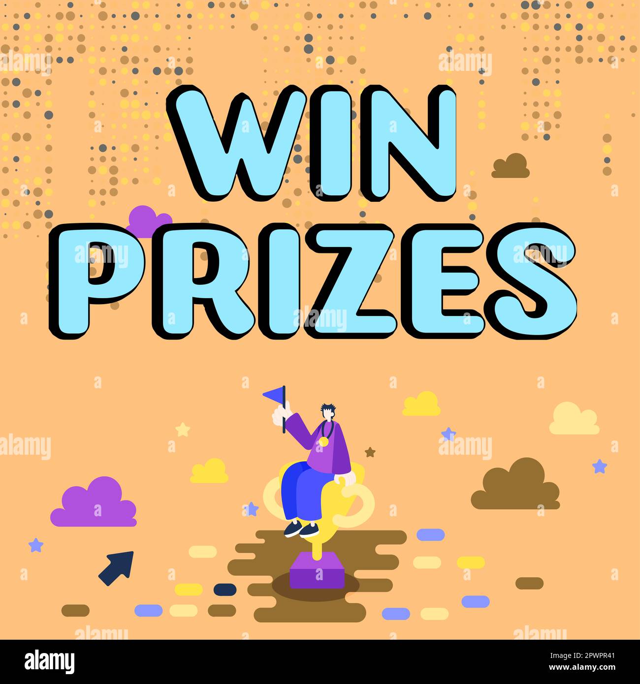 Inspiration showing sign Win Prizes, Business overview something given ...