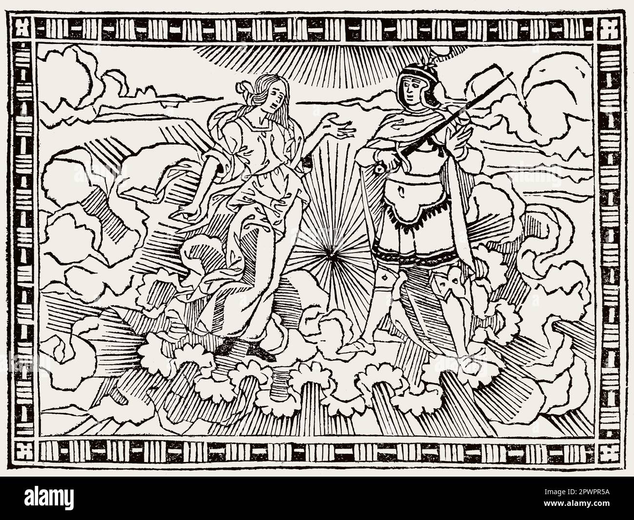 Illustration from „La Giostra di Giuliano de Medici“ by Angelo ...