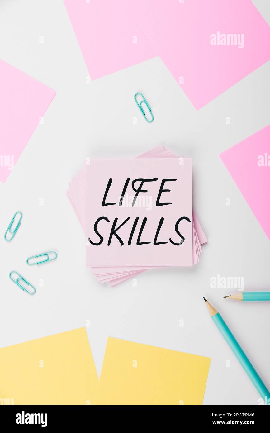 Sign displaying Life Skills, Internet Concept that is necessary or ... Sign displaying Life Skills, Internet Concept that is necessary or ...