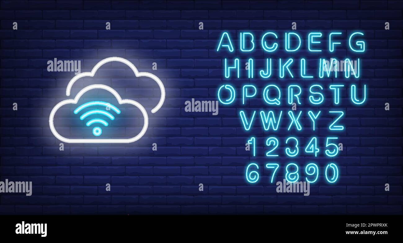 Cloud computing neon sign Stock Vector Image & Art - Alamy