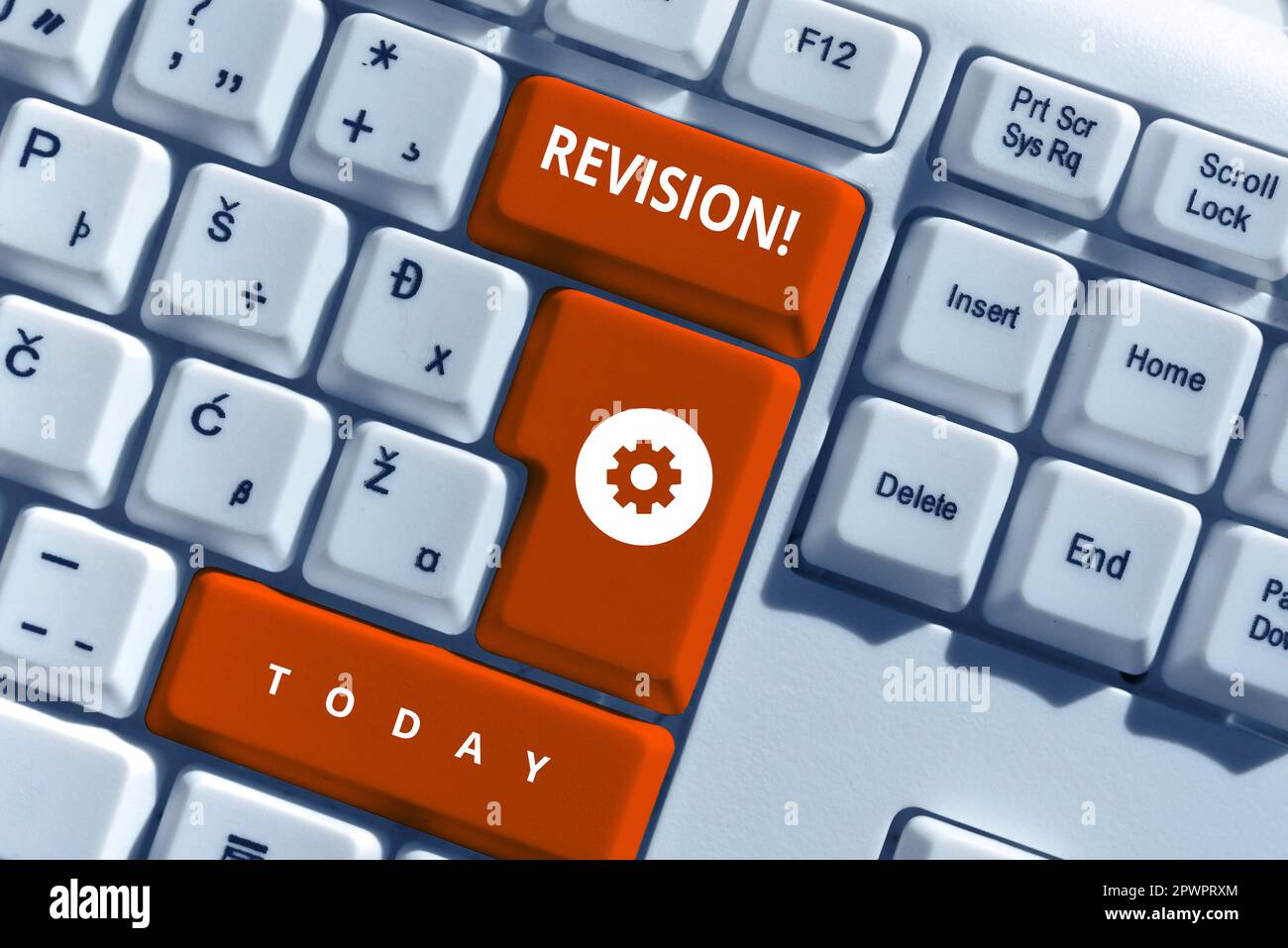 Conceptual caption Revision, Business idea action of revising over ...