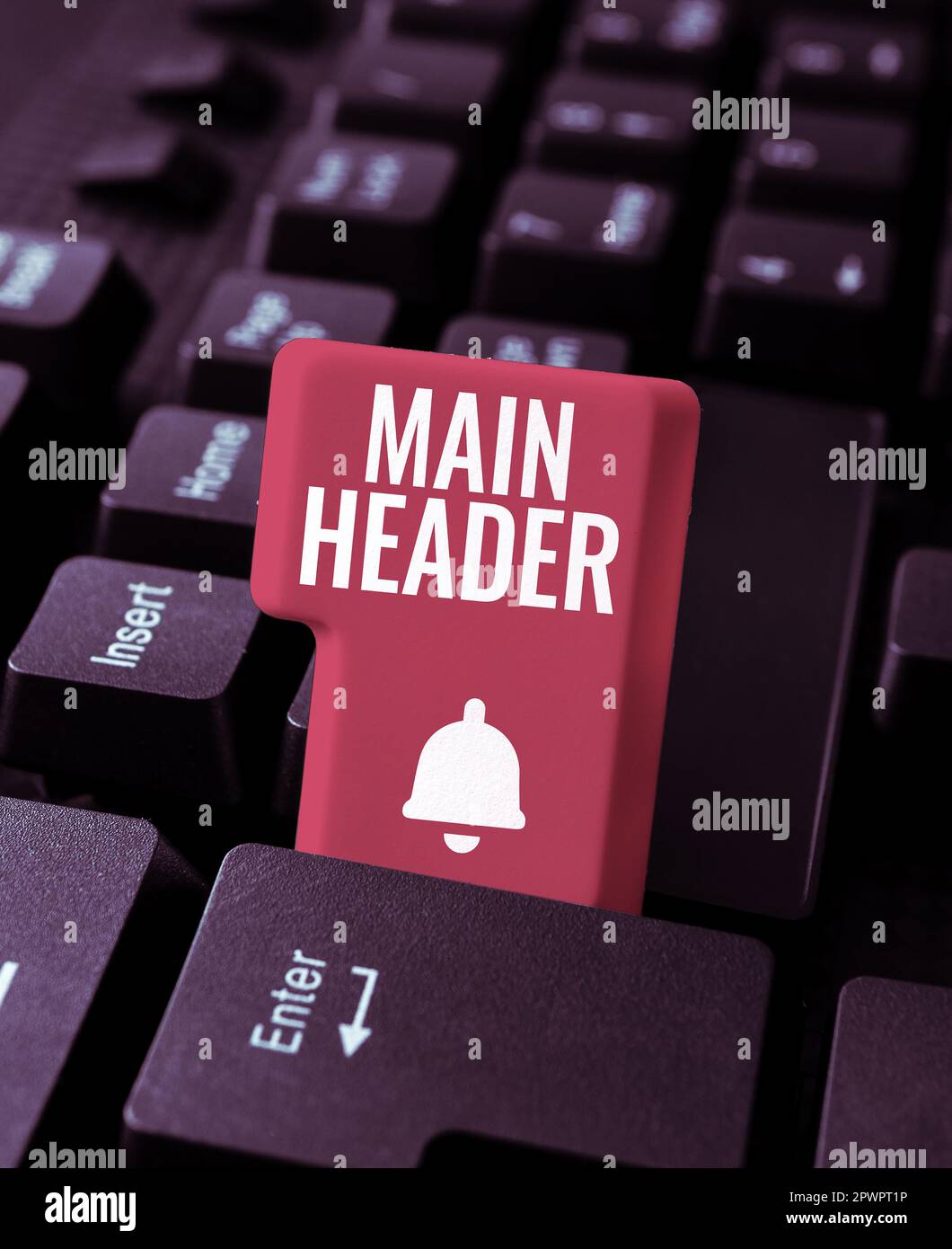 Text sign showing Main Header, Conceptual photo used to display the ...