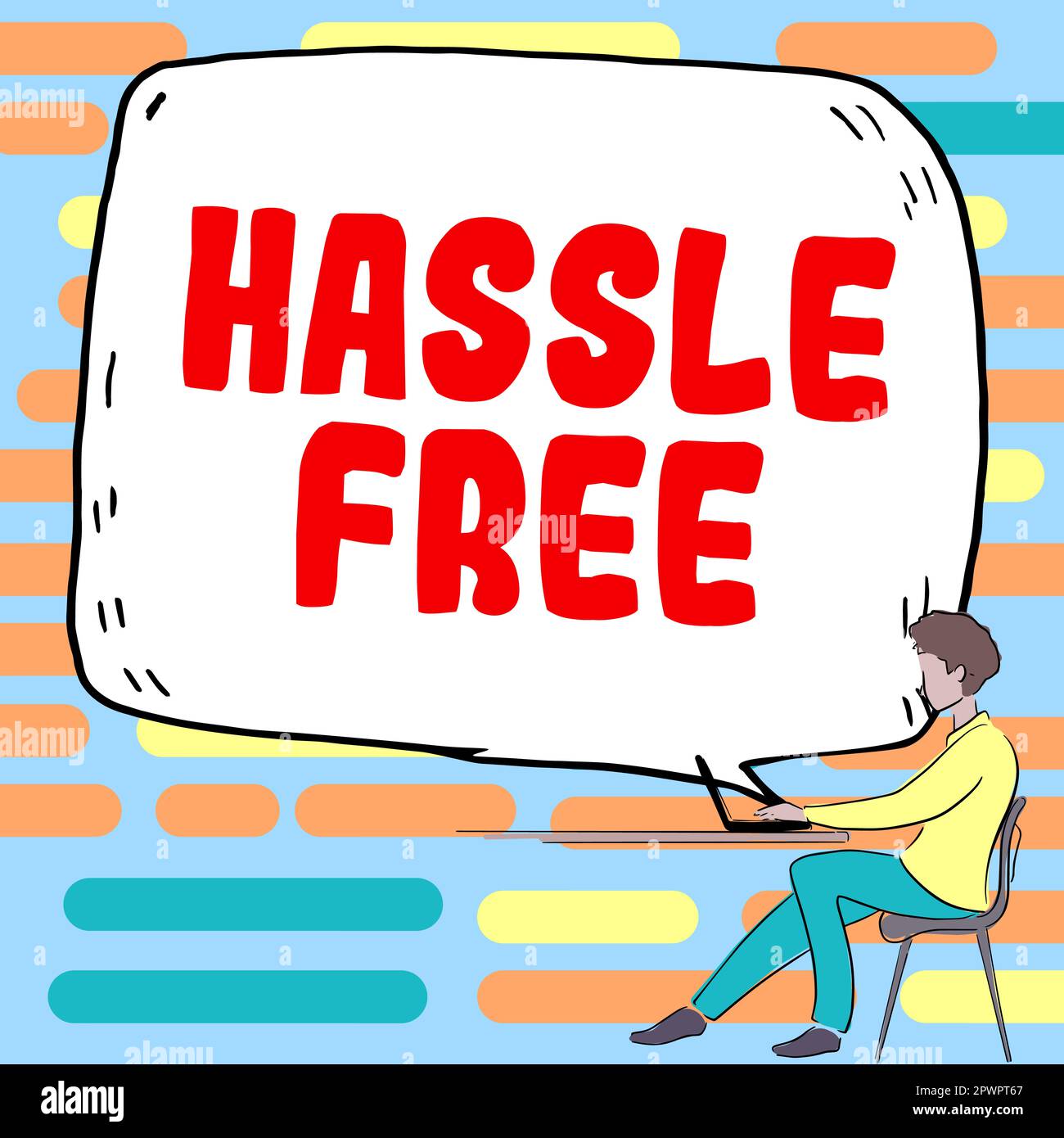 Sign displaying Hassle Free, Word for Without having a difficult ... Sign displaying Hassle Free, Word for Without having a difficult ...
