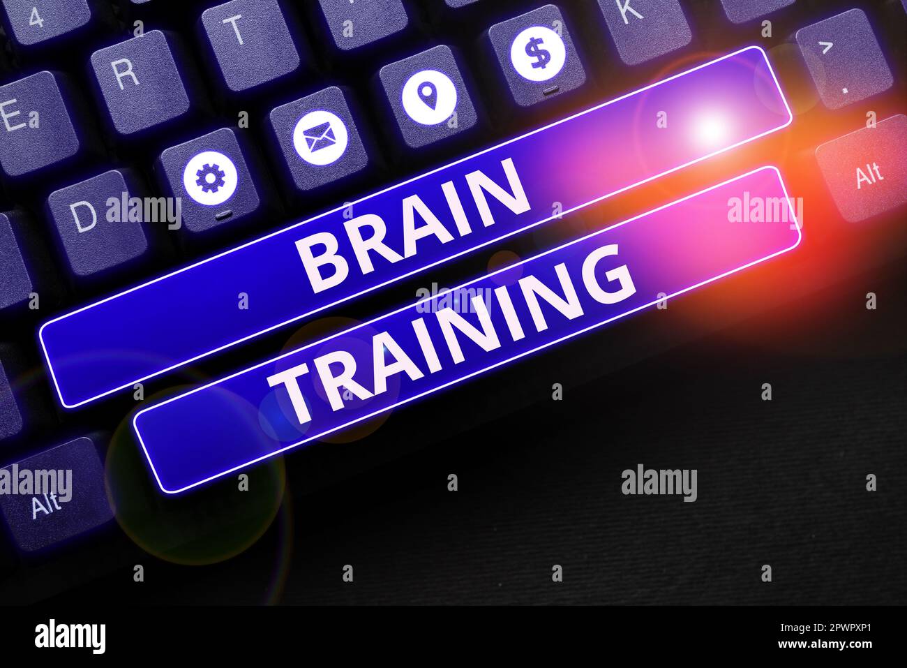 Conceptual caption Brain Training, Concept meaning mental activities to ...