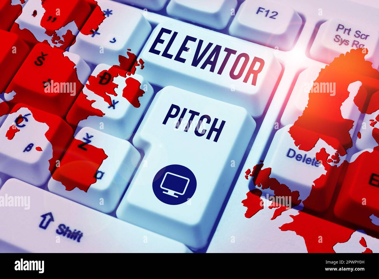 Conceptual caption Elevator Pitch, Word Written on A persuasive sales ...