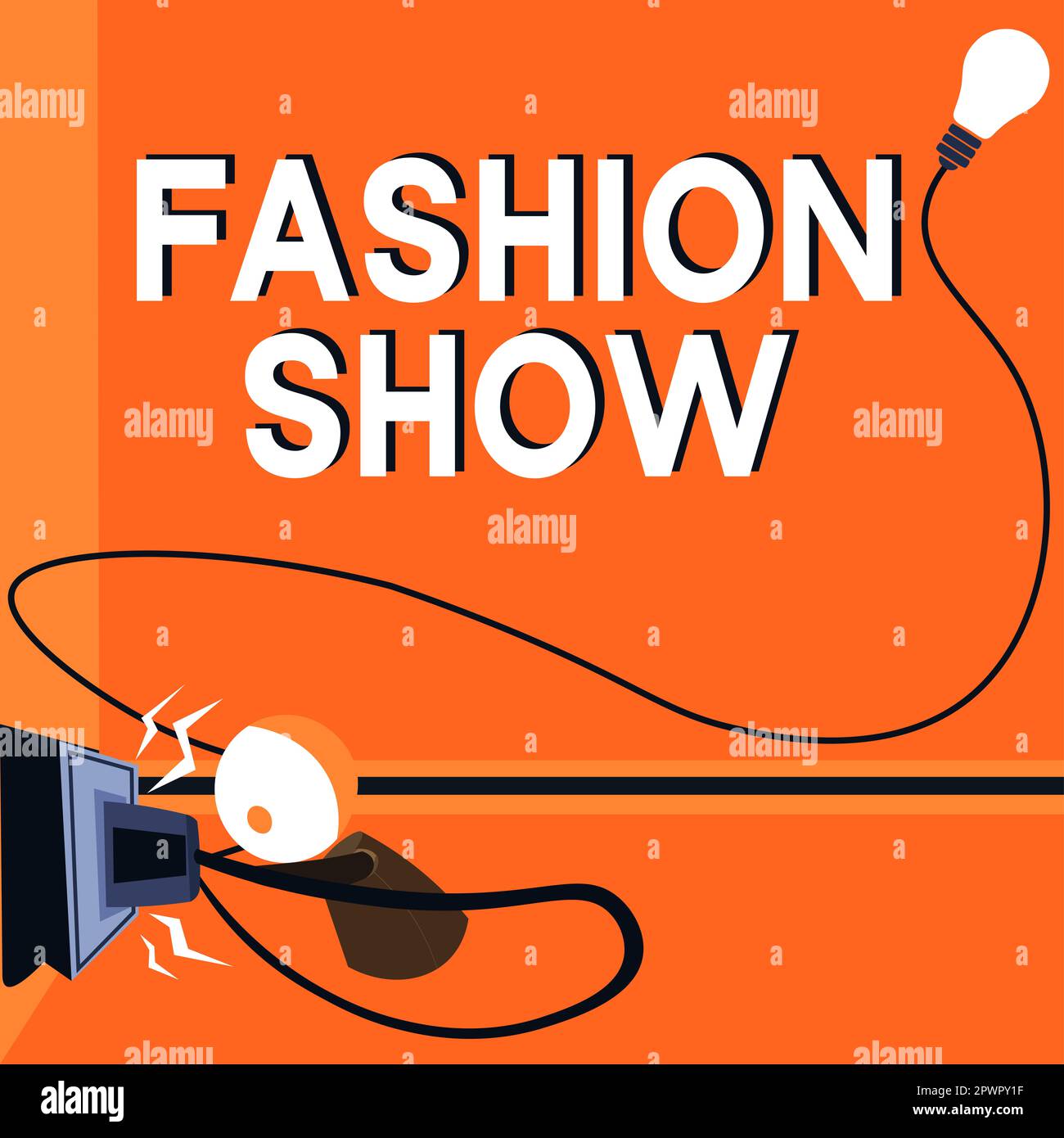 Hand writing sign Fashion Show, Business showcase exibition that ...