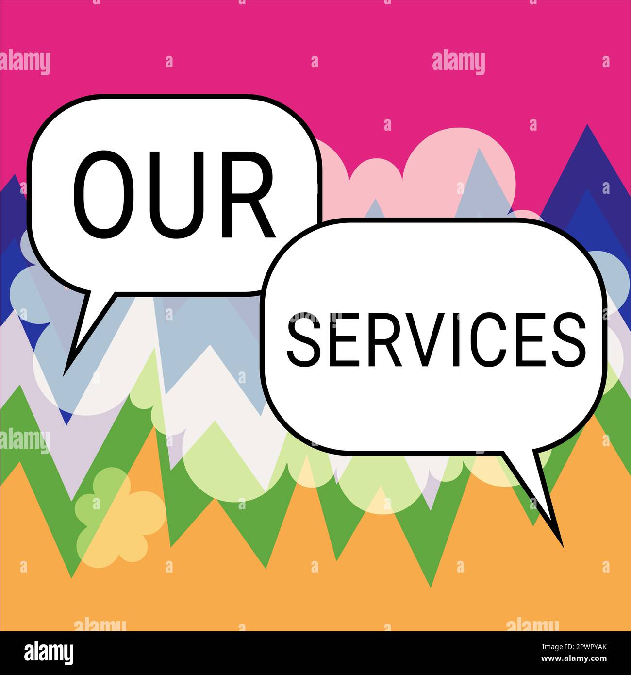Inspiration showing sign Our Services, Business showcase The occupation ...