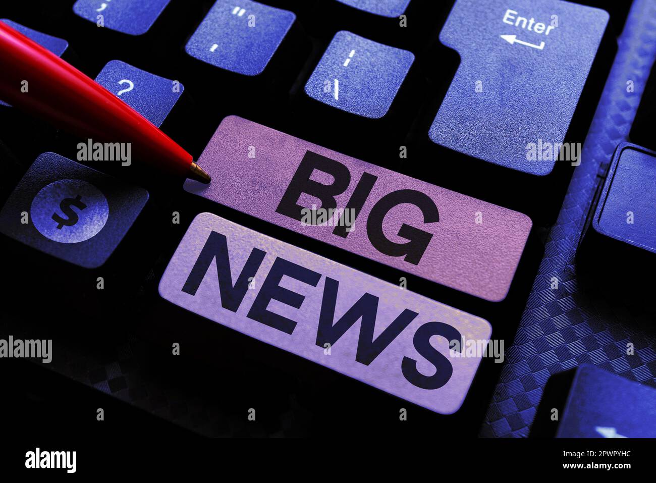 Text caption presenting Big News, Business approach knowing actions no ...