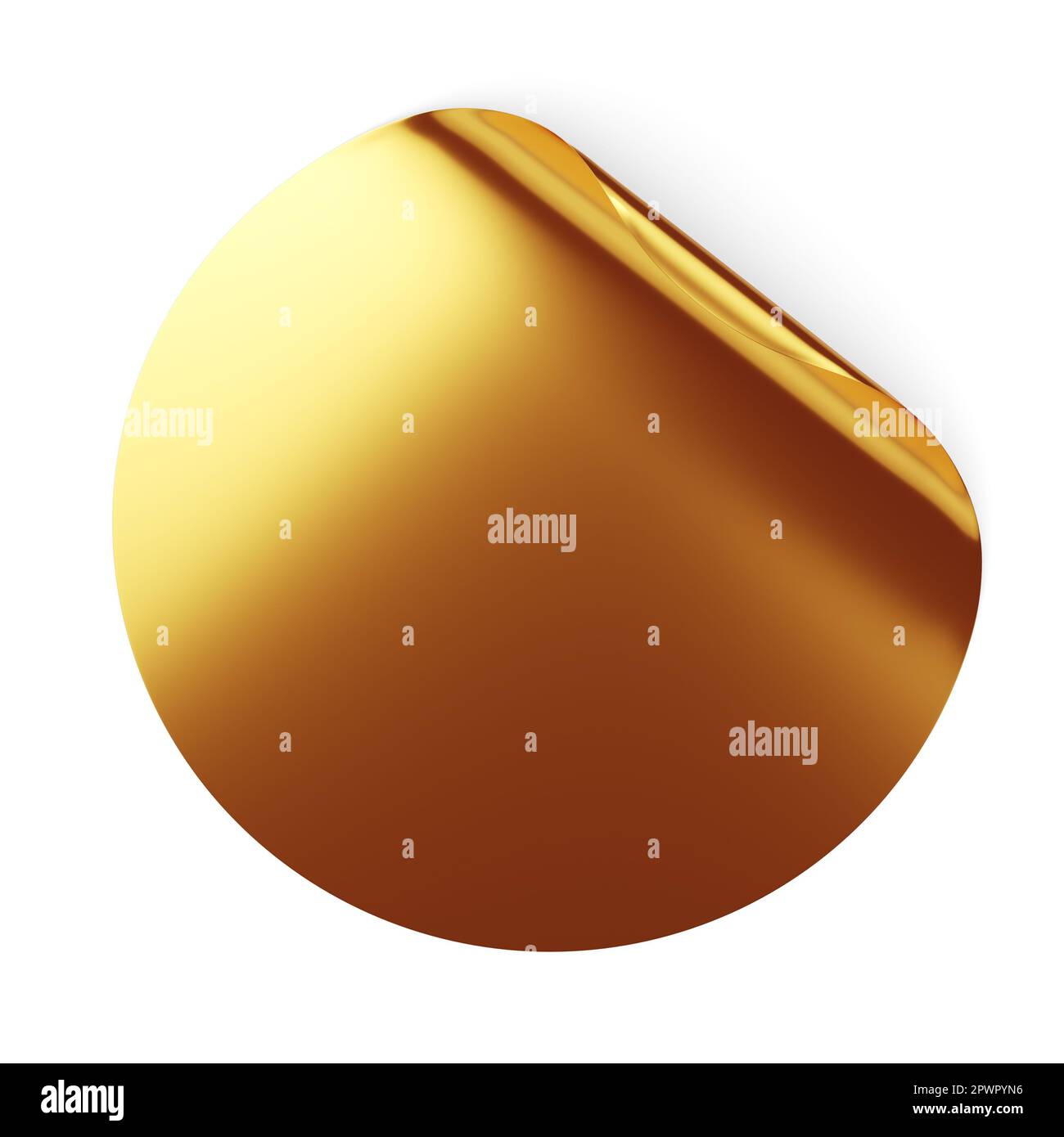 Mock up circle golden Cut Out Stock Images & Pictures - Alamy
