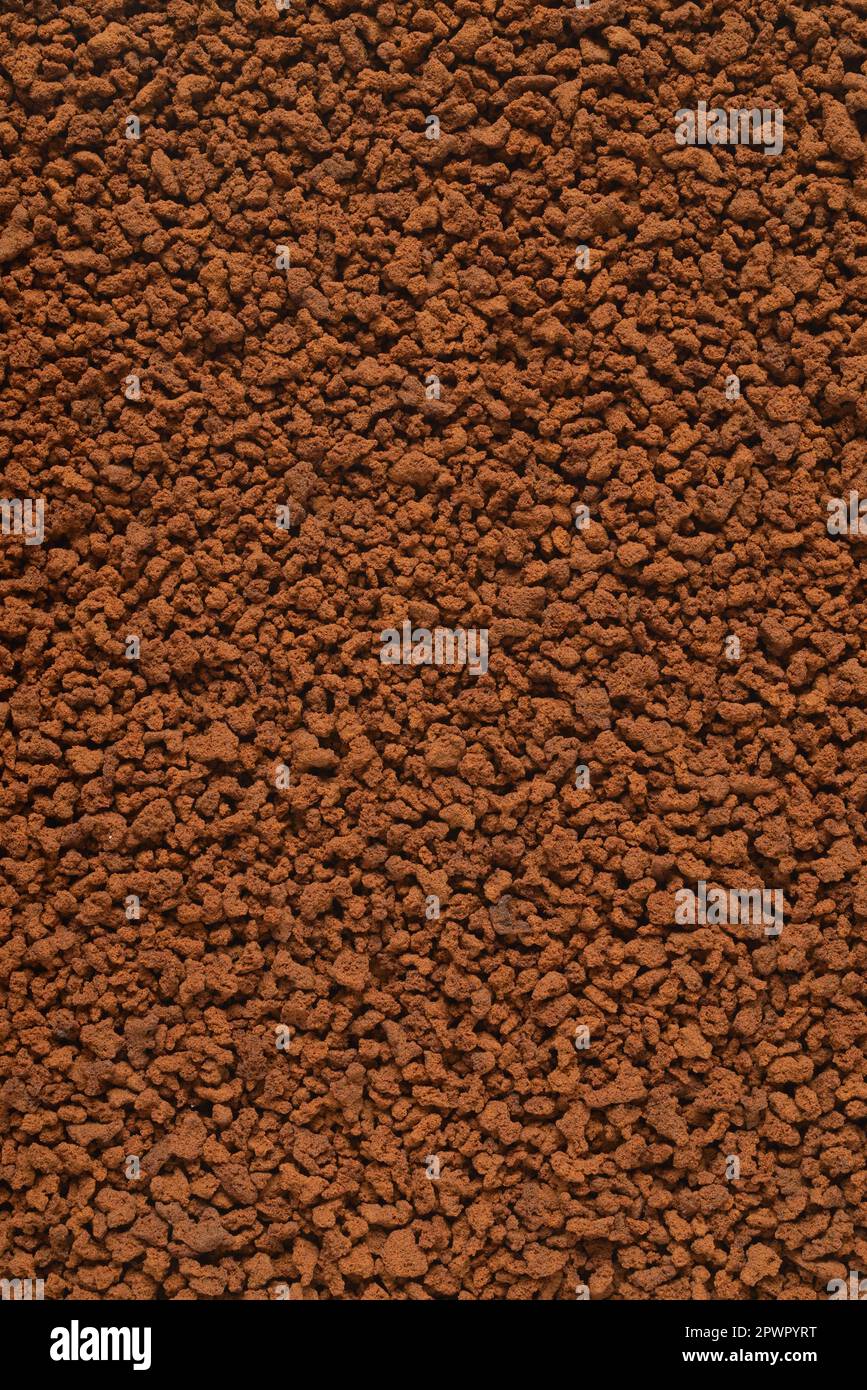 Instant coffee texture background. Top view Stock Photo - Alamy