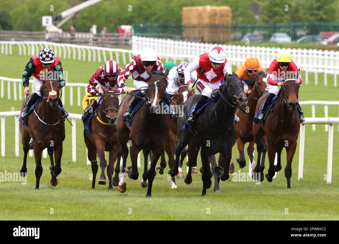 Do It with Style ridden by jockey Gavin Ryan (third left) on their way ...
