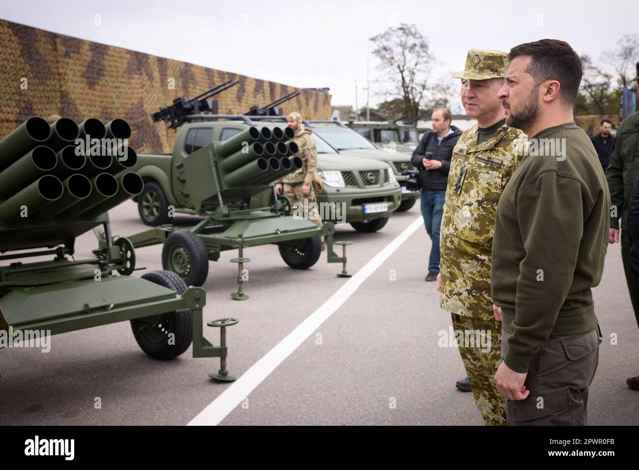 Kyiv, Ukraine. 30th Apr, 2023. Ukrainian President Volodymyr Zelenskyy ...