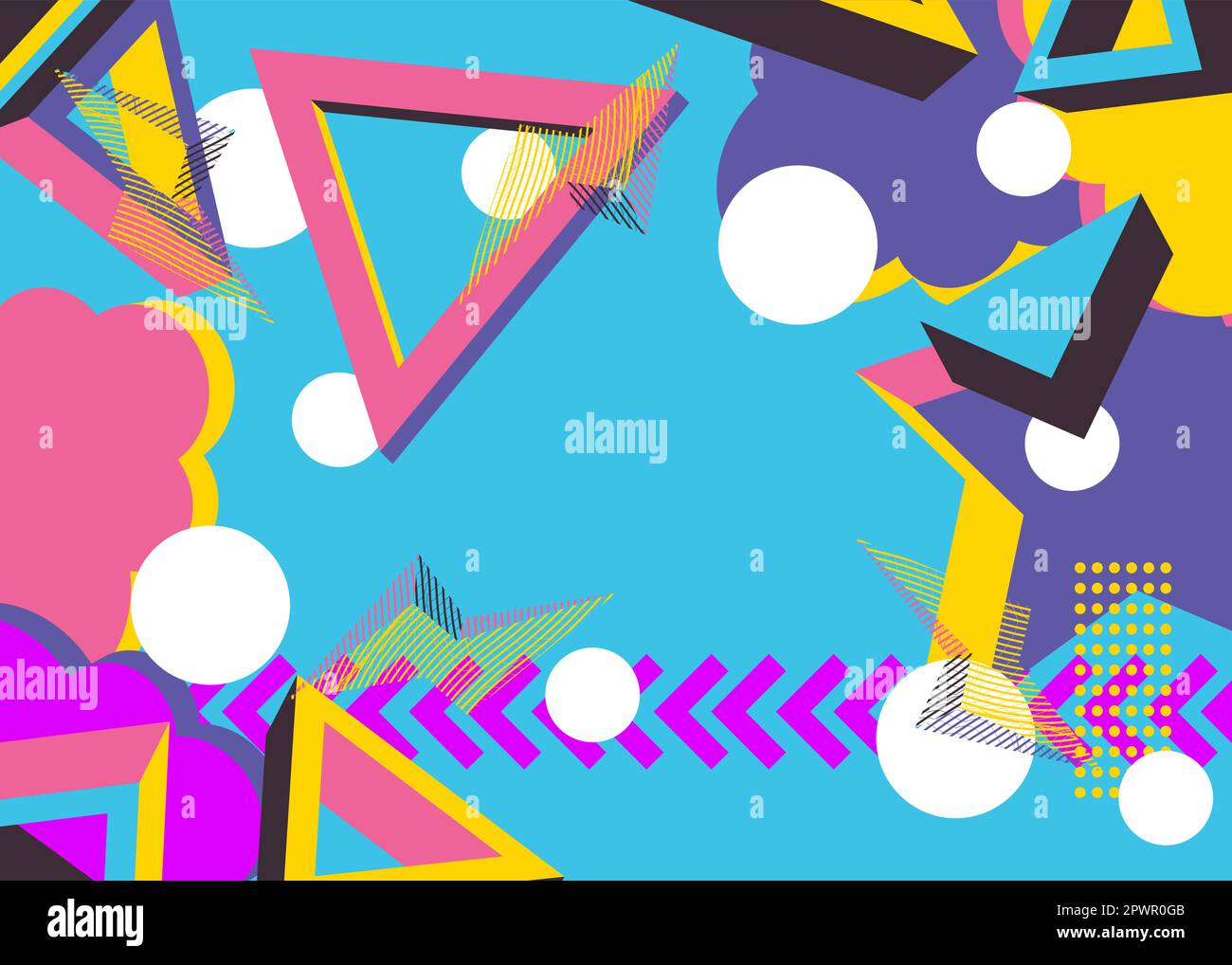 Vintage abstract geometric shapes template. Geometrical graphic ...