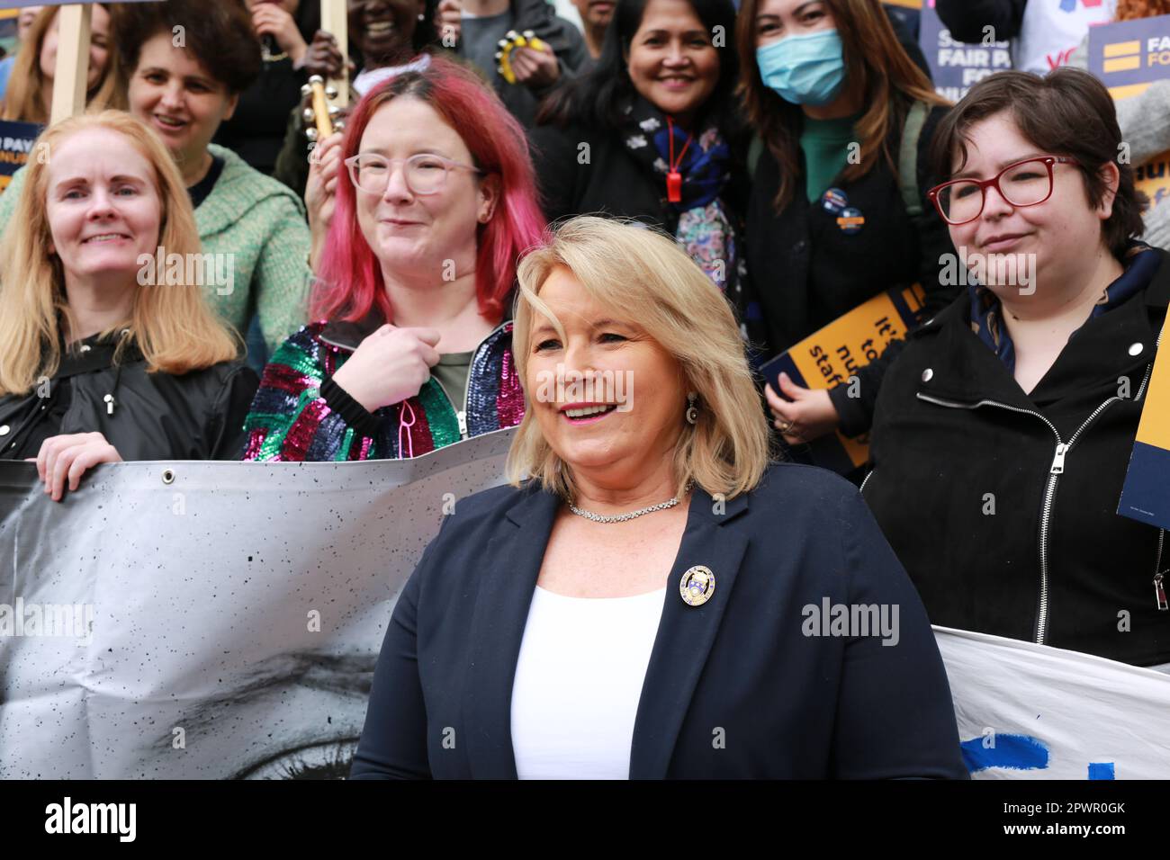 London, UK. 01 May 2023. General secretary of the Royal College of ...