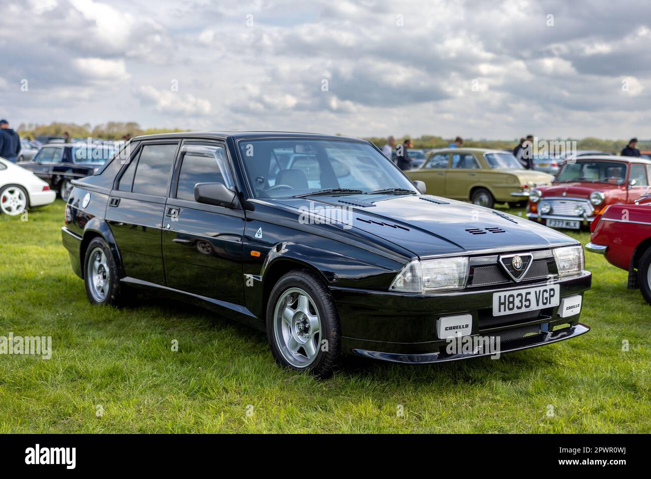 1990 Alfa Romeo 75, on display at the April Scramble held at the ...