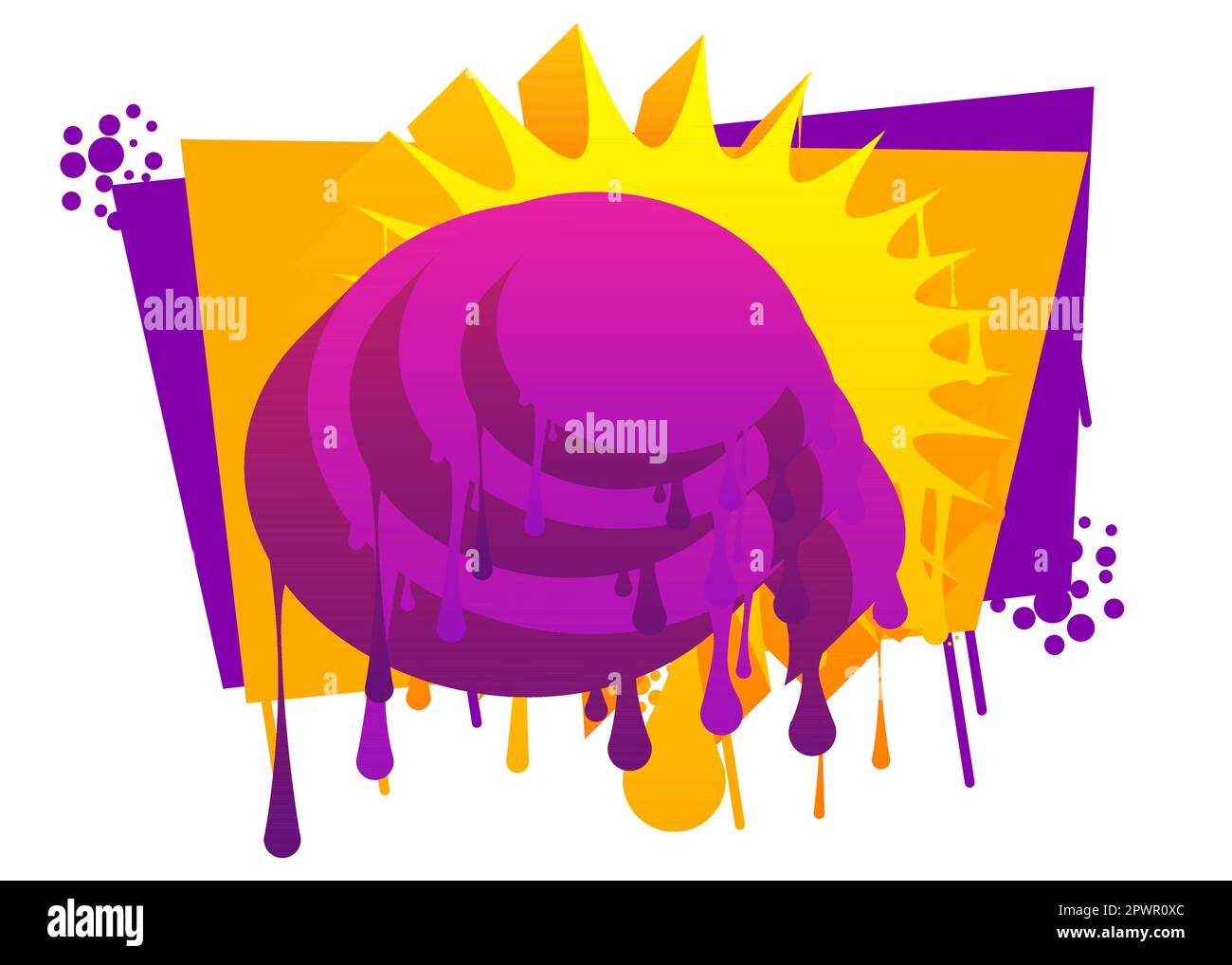Abstract purple pink graffiti speech Stock Vector Images - Alamy