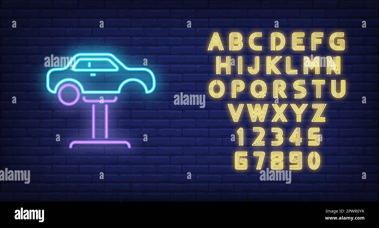 Service center signage Stock Vector Images - Alamy