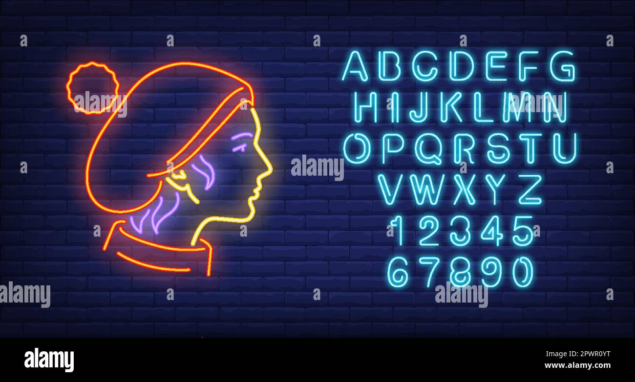 Beauty realistic neon sign hi-res stock photography and images - Alamy