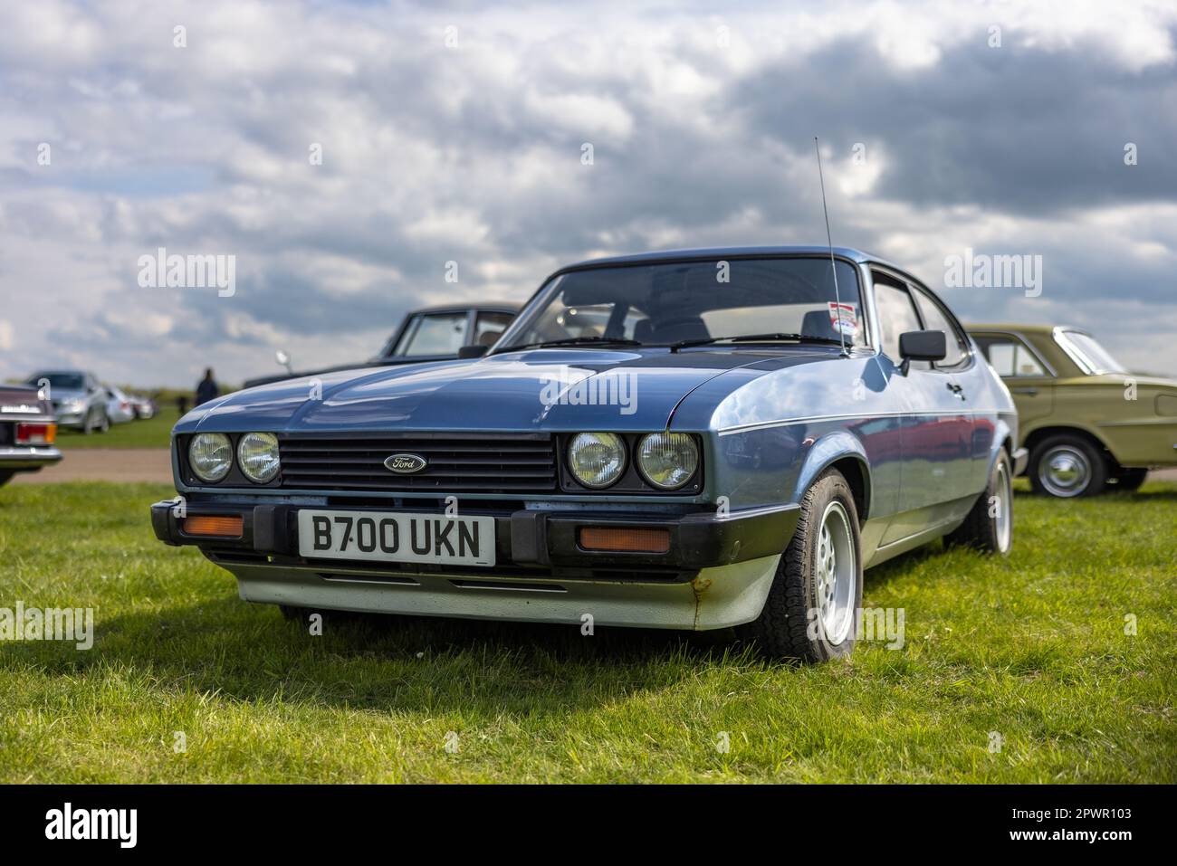 1984 Ford Capri, on display at the April Scramble held at the Bicester ...