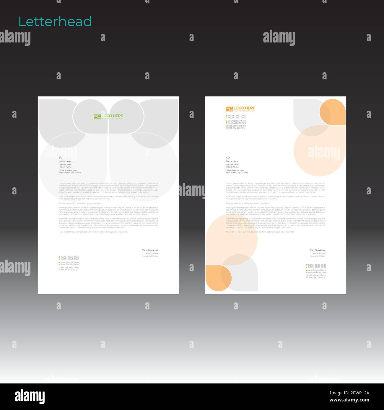 Health vector letterhead design for you Stock Vector Image & Art - Alamy