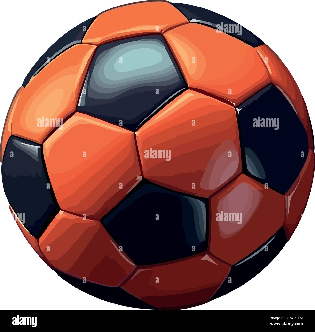 Soccer ball symbolizes success in competitive sport Stock Vector Image ...