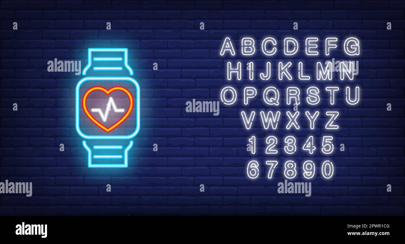 Heart rate on smart Stock Vector Images - Alamy