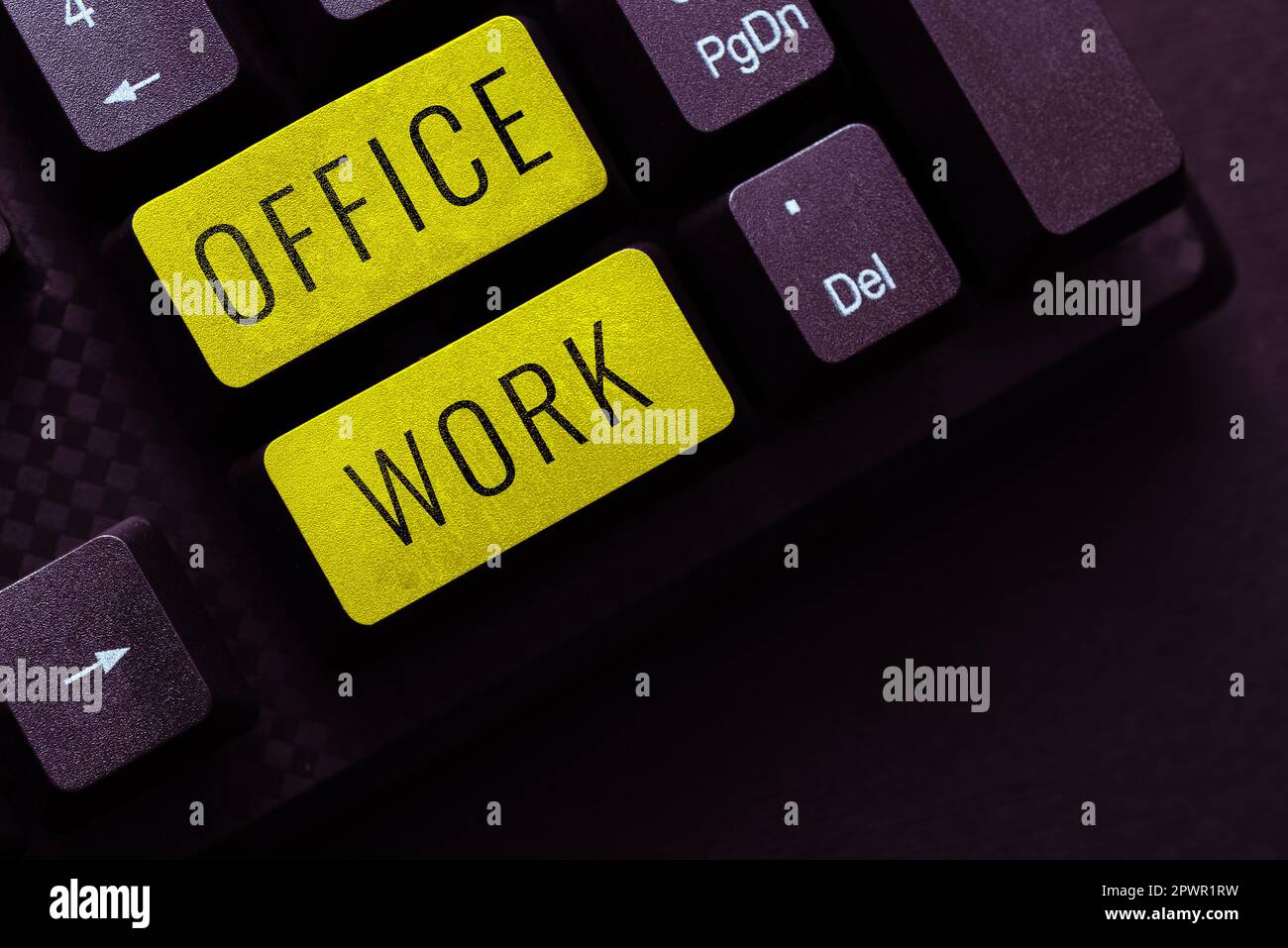 Sign displaying Office Work, Internet Concept any clerical or ...