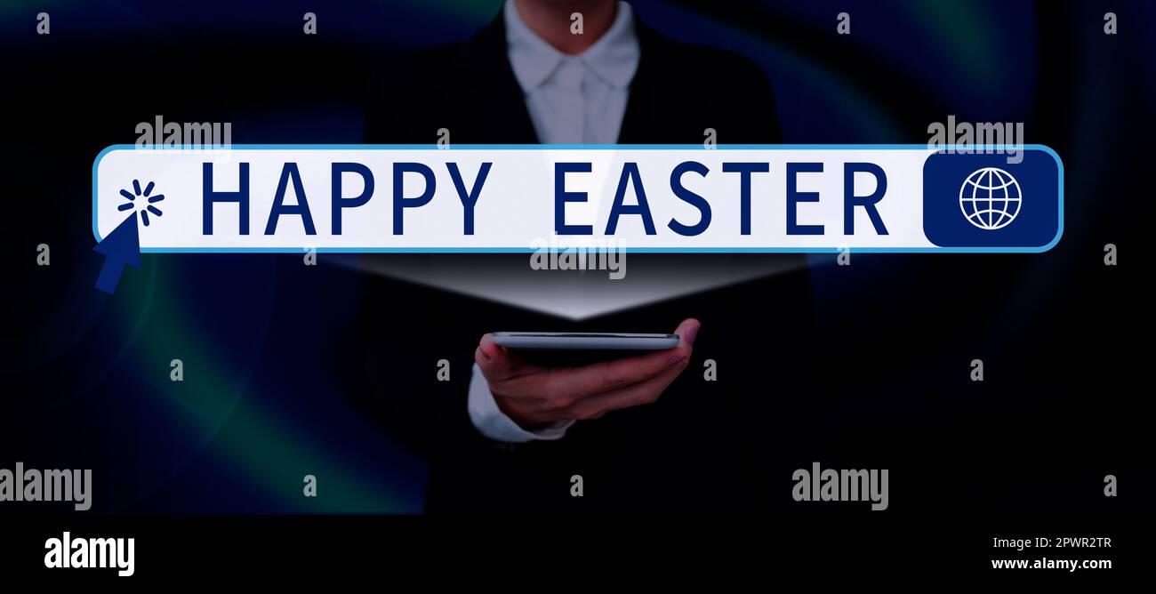 Inspiration showing sign Happy Easter, Internet Concept Christian feast ...