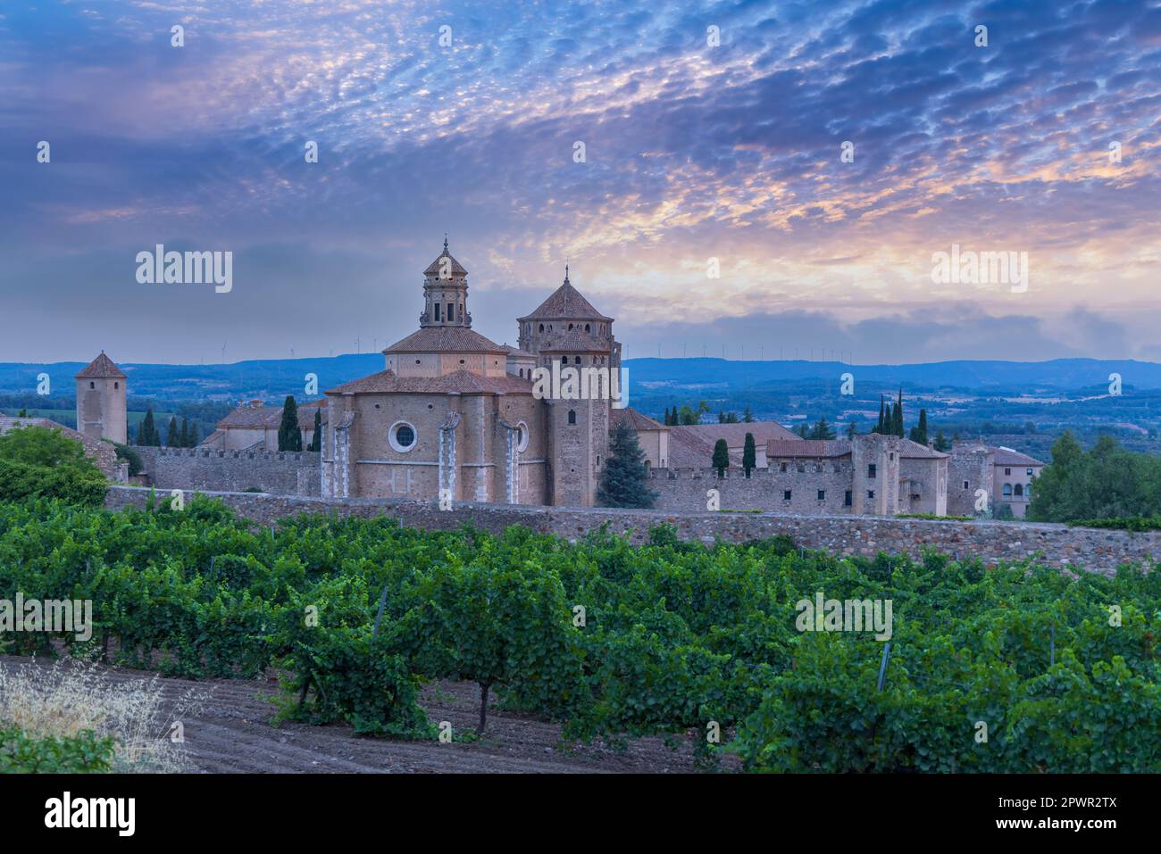 Royal Abbey of Santa Maria de Poblet, cistercian monastery, Catalonia ...
