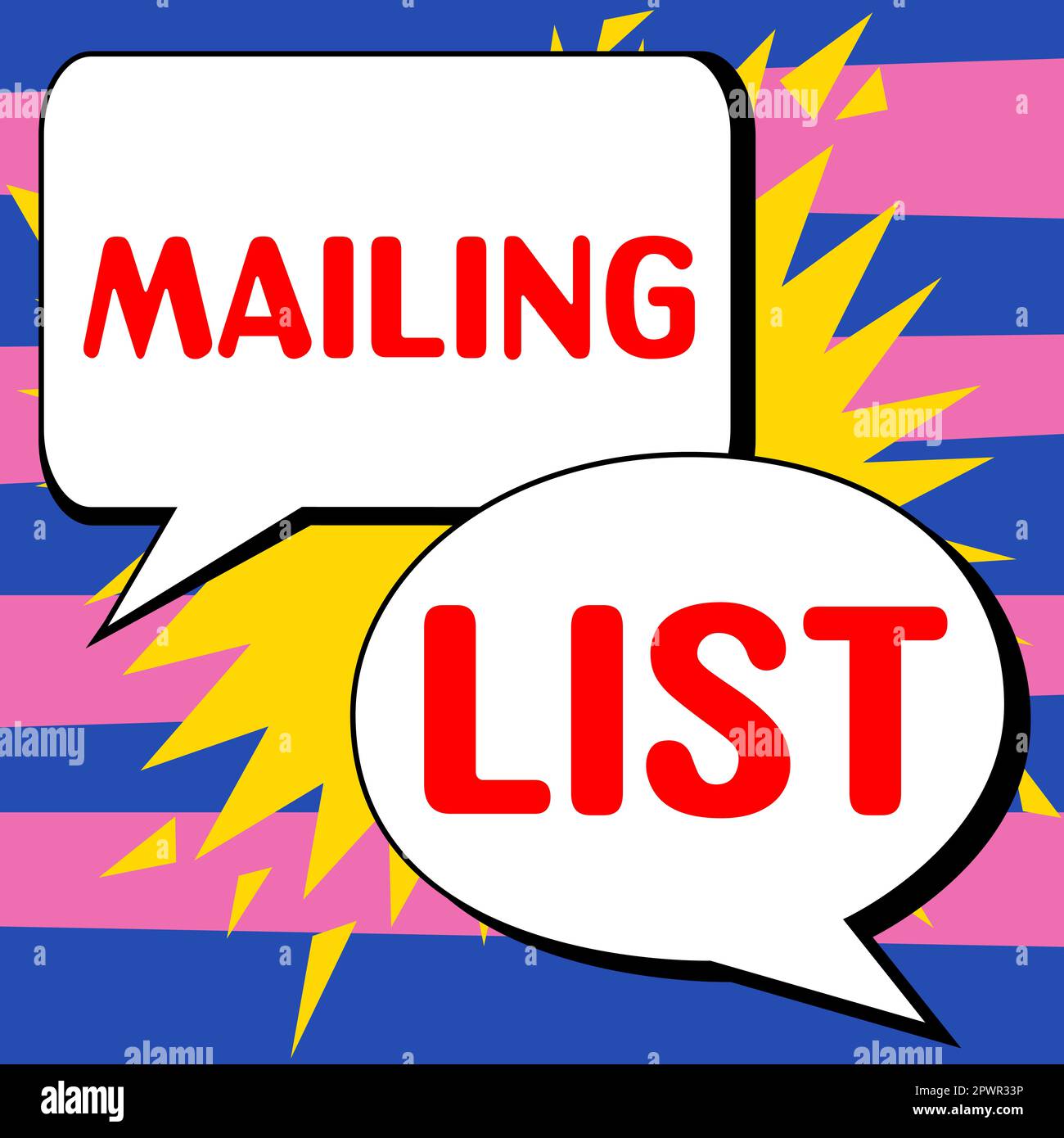 Inspiration showing sign Mailing List, Conceptual photo list of people ...