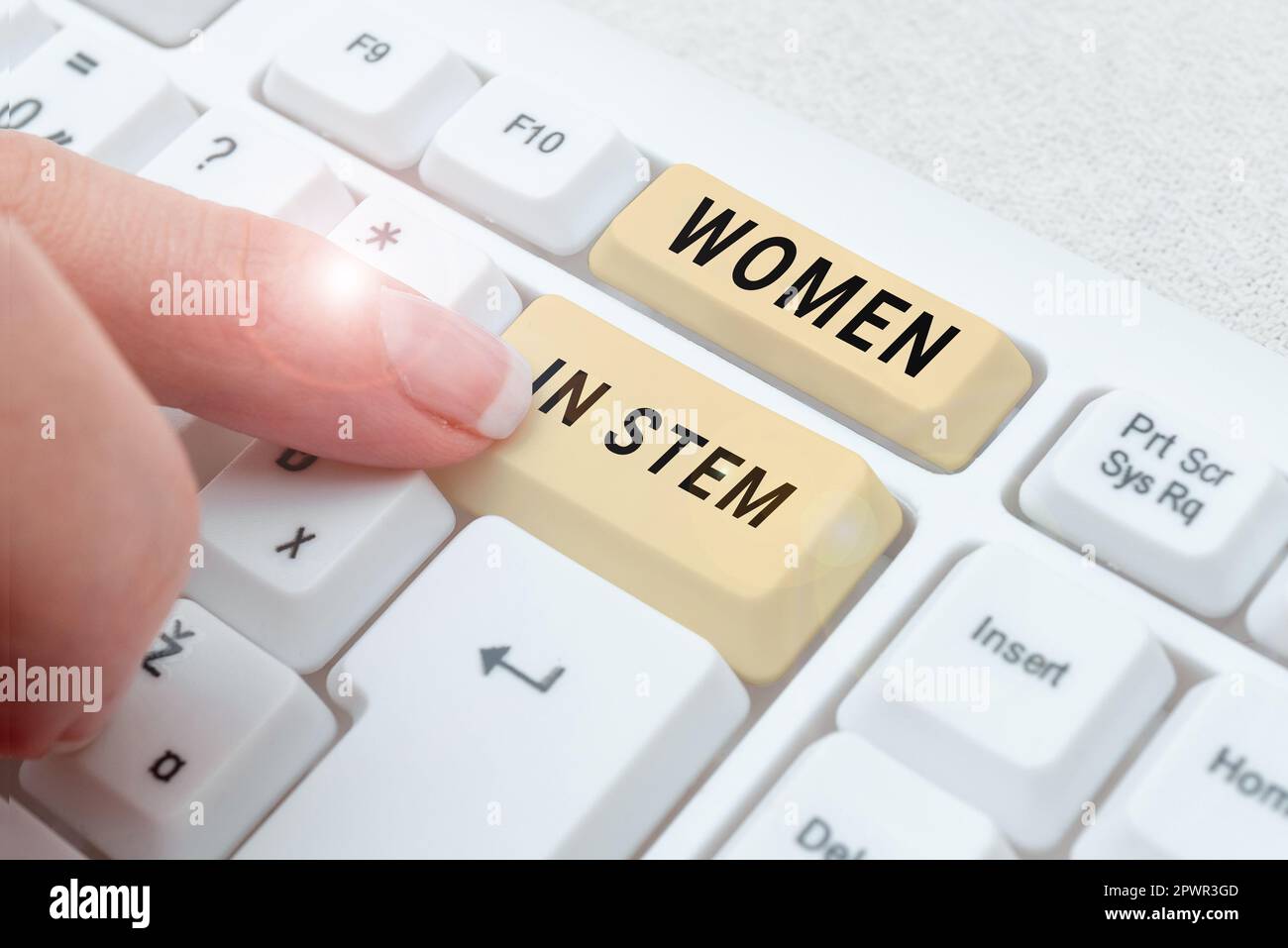 Text caption presenting Women In Stem, Internet Concept Science ...