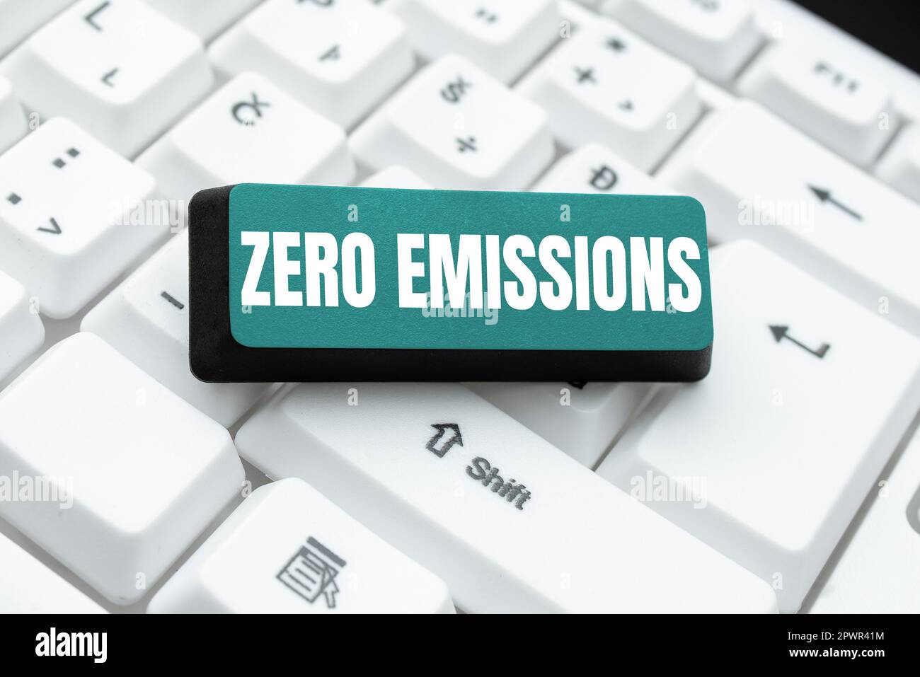 Inspiration showing sign Zero Emissions, Word Written on emits no waste ...