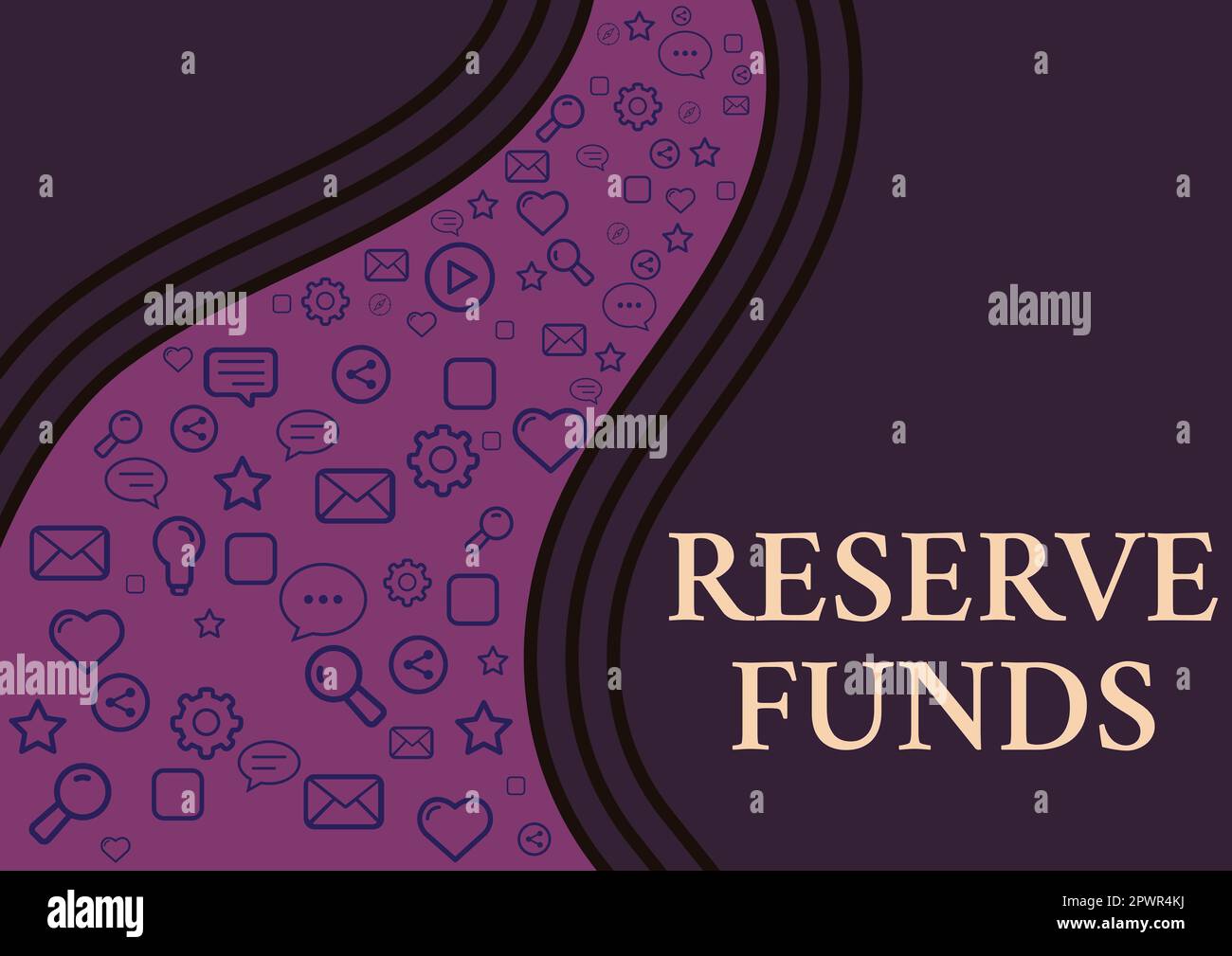 Hand writing sign Reserve Funds, Word for money released from bank to ...